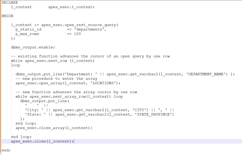Oracle APEX Support for Hierarchical REST Source Data Profiles